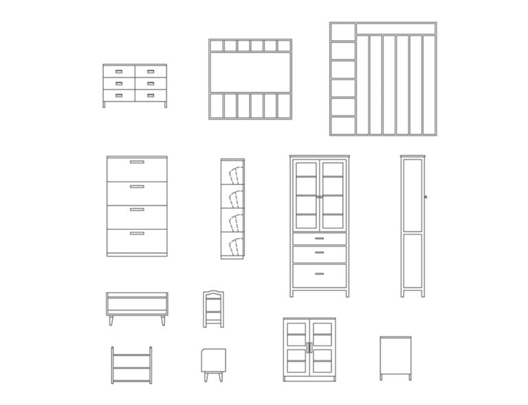 Cupboard CAD Block (Download Free Dwg) - layakarchitect