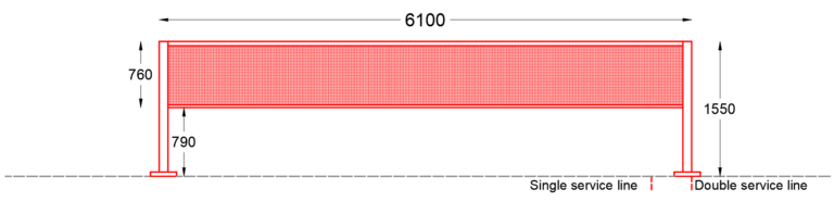 Badminton Court (Standard dimensions & Drawing) - Layak Architect