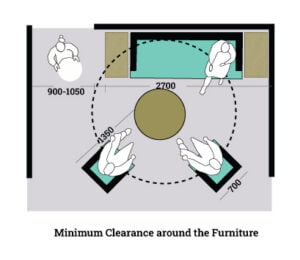 Living room Dimensions (Design & Interior Guide) - Layak Architect