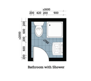 Bathroom dimensions (Design & Interior guidelines) - Layak Architect