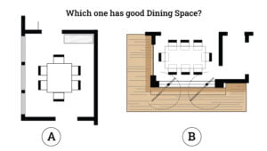 Dining room dimensions (Design & Interior Guide) - Layak Architect