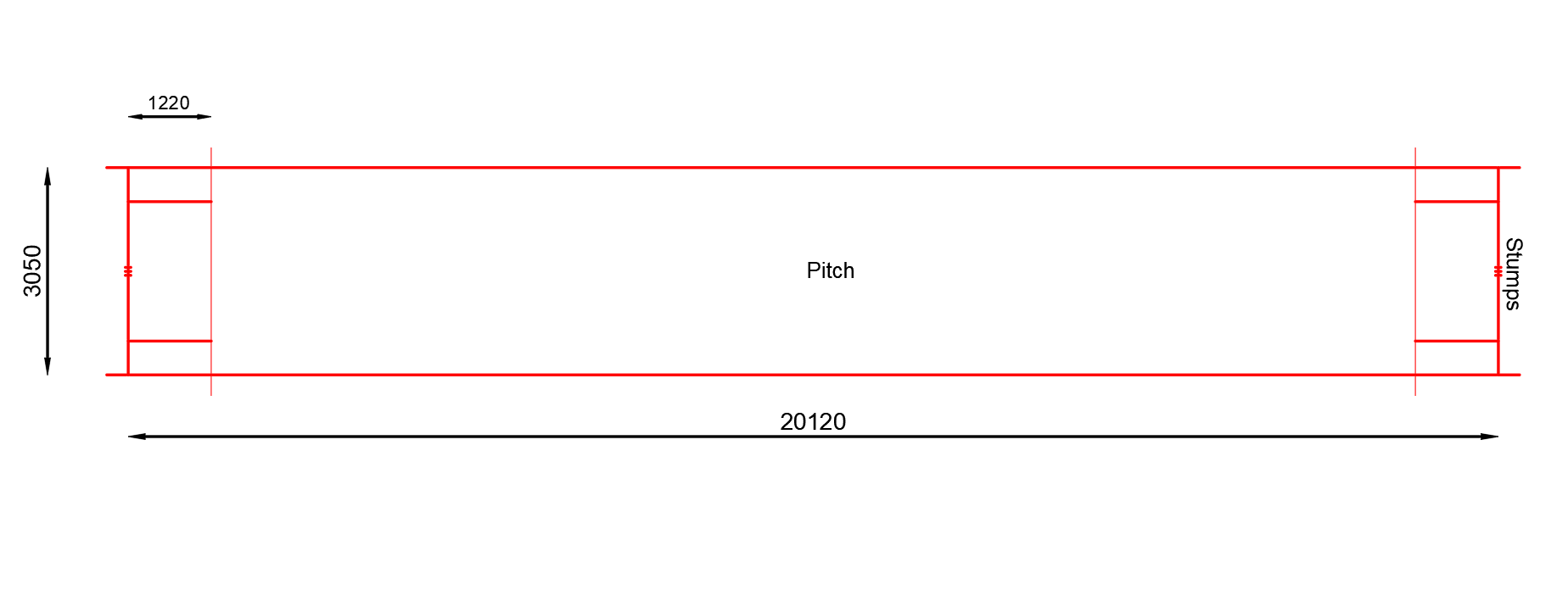 Cricket Pitch (Dimensions & Free Dwg.) - layakarchitect