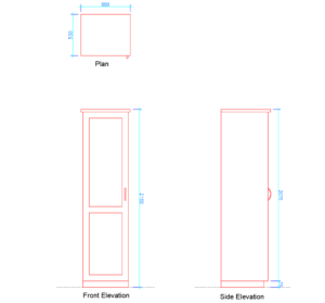 Kitchen Pantry Unit Dimensions (Free Dwg) - Layak Architect