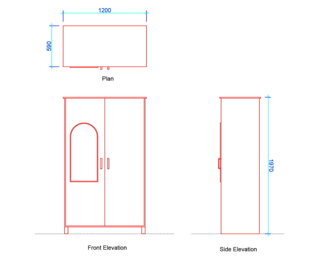 Wardrobe Dimensions (Download FREE Dwg.) - Layak Architect