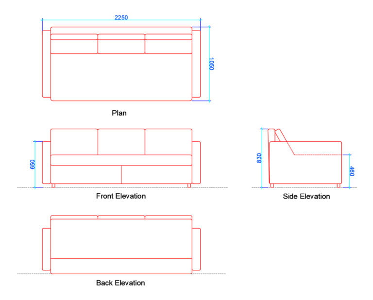 Sleeper Sofa (Dimensions & Free Dwg.) - Layak Architect