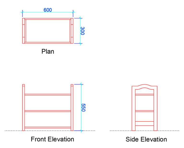 Open Shoe Rack (Dimensions & Free Dwg.) - Layak Architect