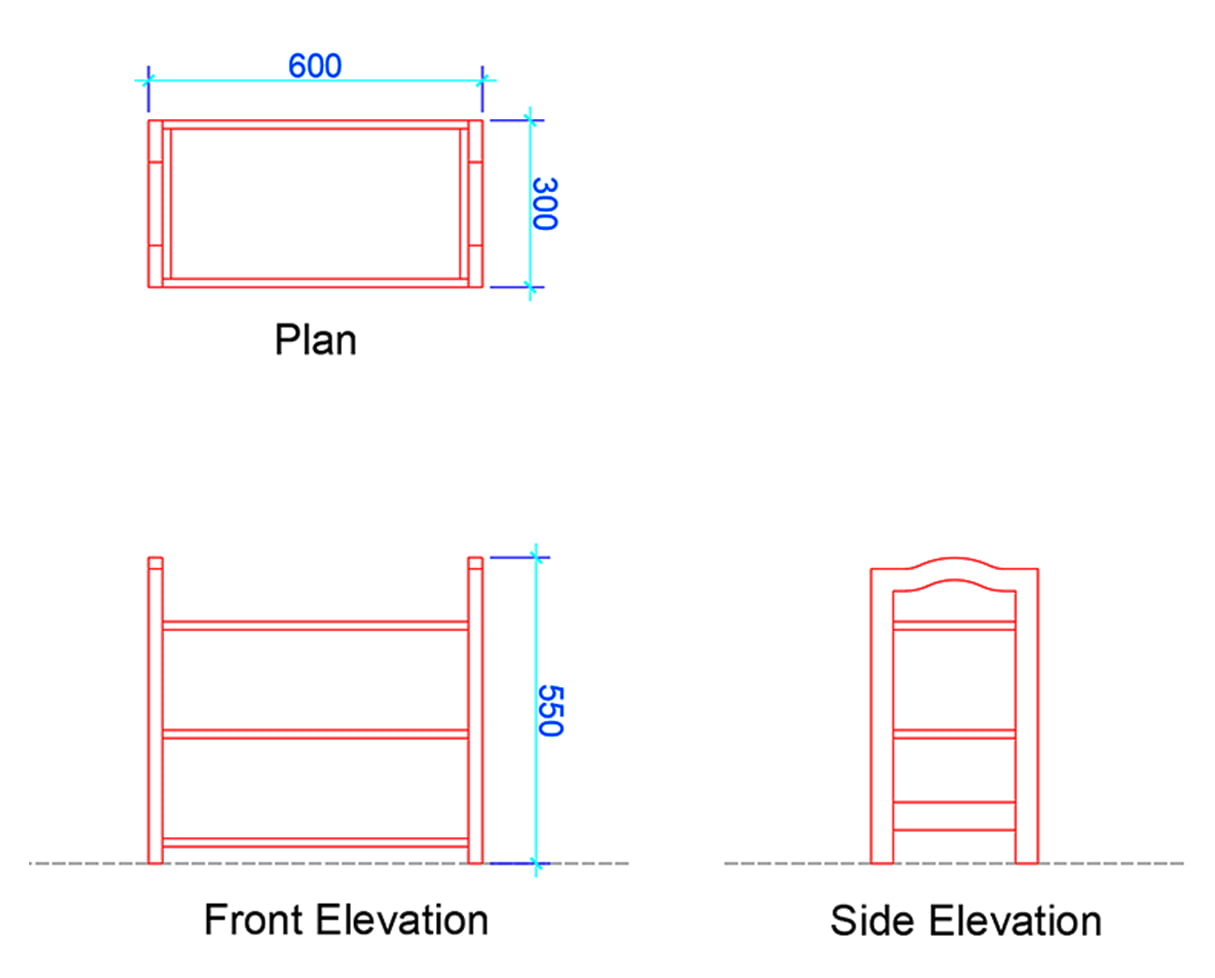 Open Shoe Rack (Dimensions & Free Dwg.) - Layak Architect