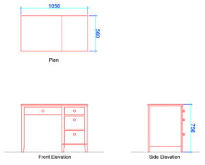 Reading Table (Dimensions & Free Dwg.) - Layak Architect