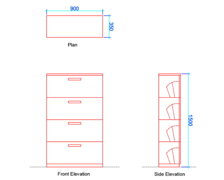 Shoe Rack (Dimensions & Free Dwg.) - Layak Architect