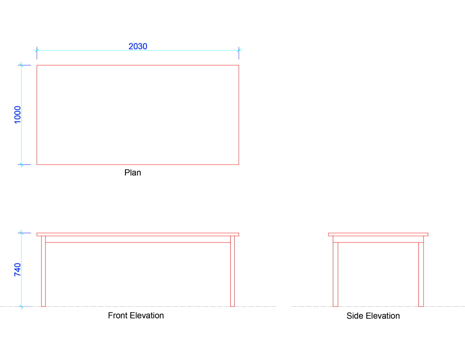 Dining Table (Dimensions & Free Dwg.) - Layak Architect