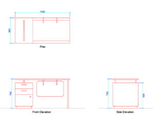 Office Desk (Dimensions & Free Dwg.) - Layak Architect