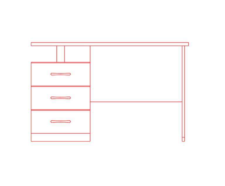 School Desk Dimensions (Download FREE Dwg.) - Layak Architect
