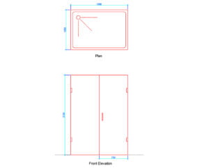 Walk-in Shower area (Dimensions & FREE Dwg.) - Layak Architect