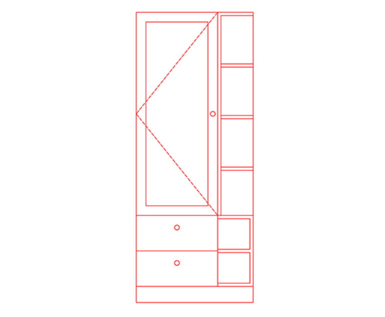 Dressing Table Dimensions (Download FREE Dwg.) - Layak Architect