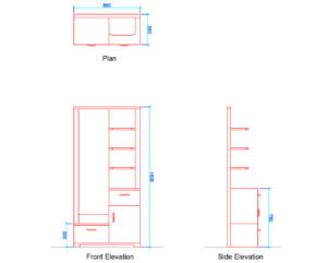 Dressing Unit Dimensions (Download FREE Dwg.) - Layak Architect