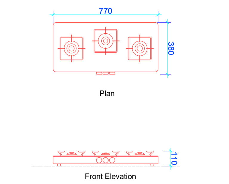 Free Standing HOB (Dimensions and FREE Dwg.) - Layak Architect