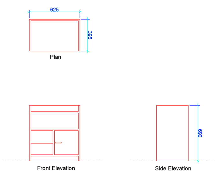 Shoe Cabinet Dimensions (Download FREE Dwg.) - Layak Architect