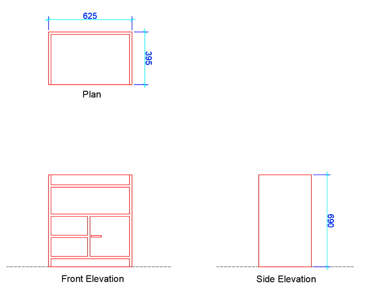 Shoe Cabinet Dimensions (Download FREE Dwg.) - Layak Architect