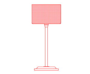 Floor Lamp Dimensions in mm (Download FREE Dwg.) - Layak Architect