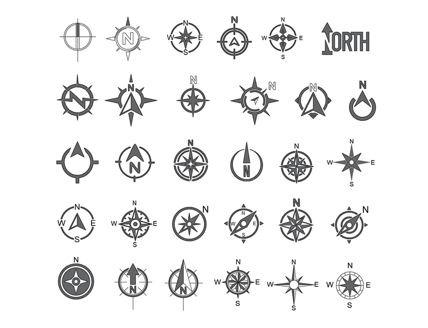 North Symbols CAD Blocks (Download Free Dwg.) - Layak Architect