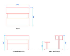 School Desk Dimensions (Download FREE Dwg.) - Layak Architect