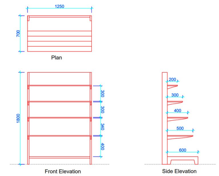 Wall Shelf Unit Dimensions (Download Free Dwg.) - Layak Architect