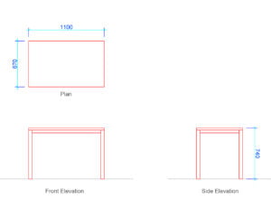 Dining Table (4 seater) (Dimensions & Free Dwg.) - Layak Architect