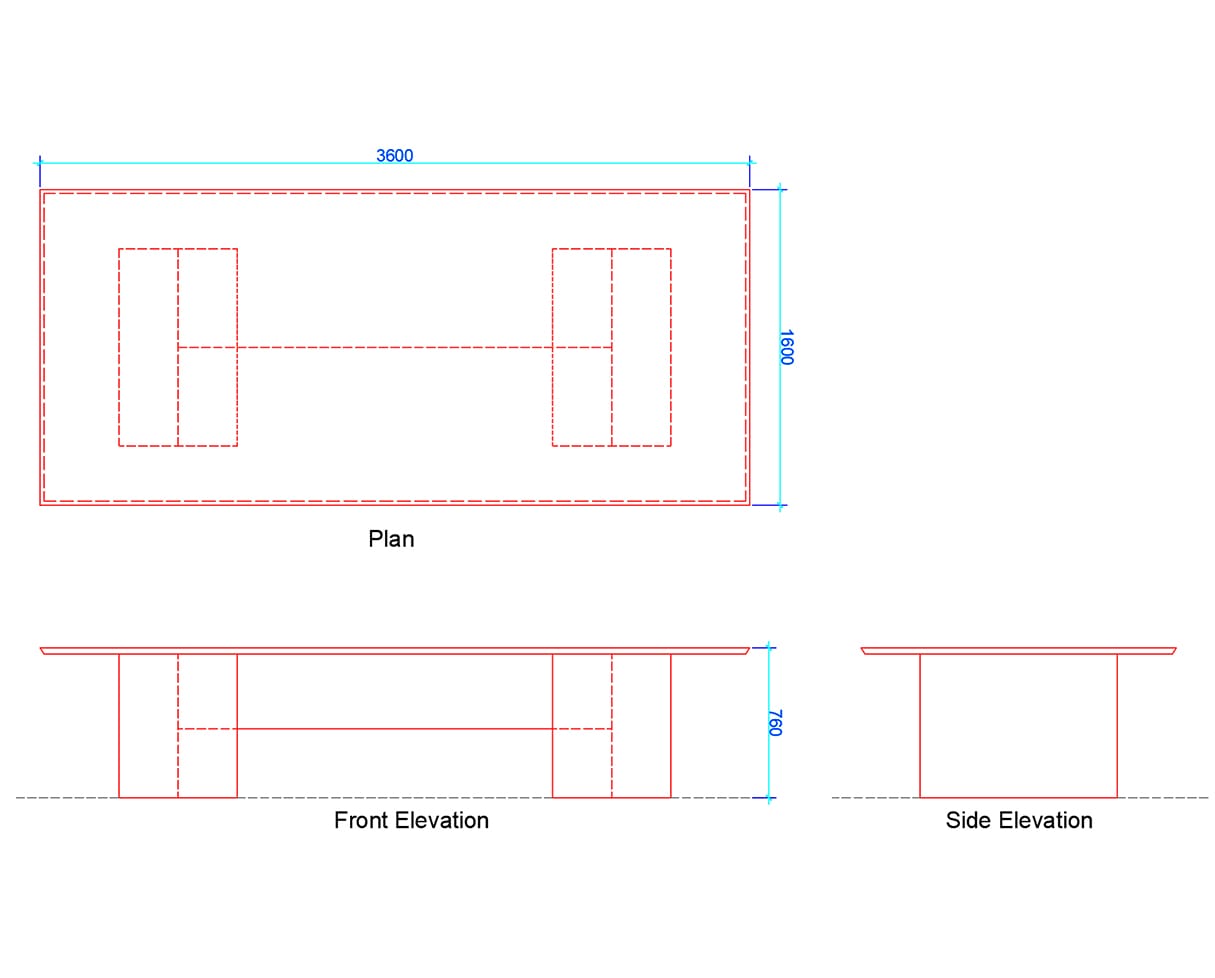 Meeting Table Dimensions (Download Free Dwg.) - Layak Architect